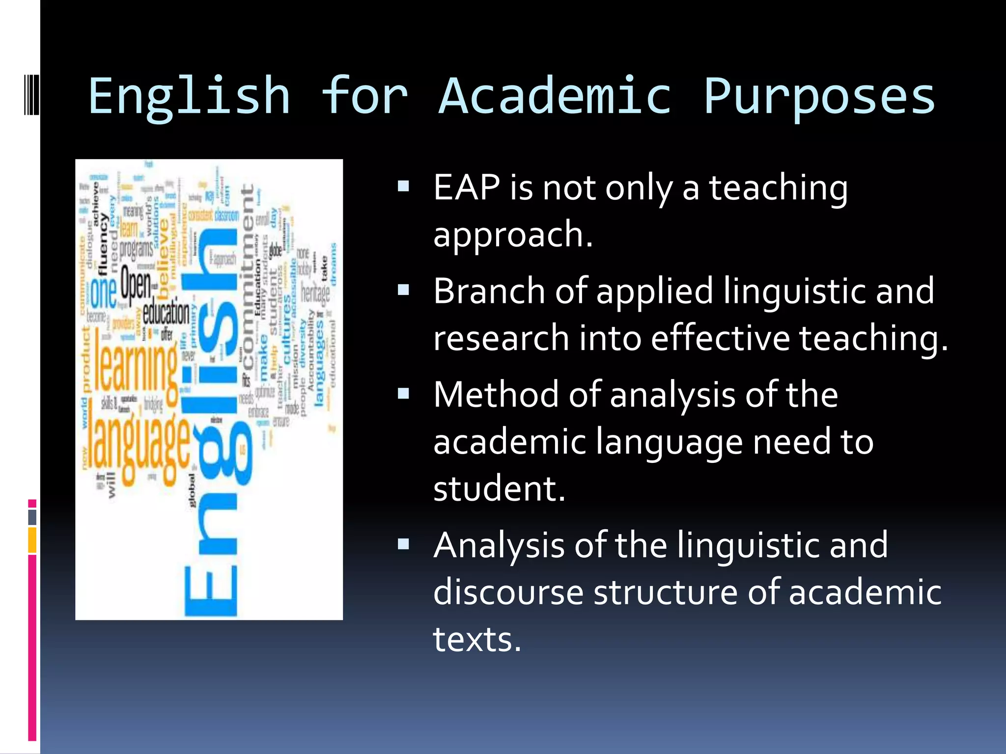 English for academic purposes | PPTX