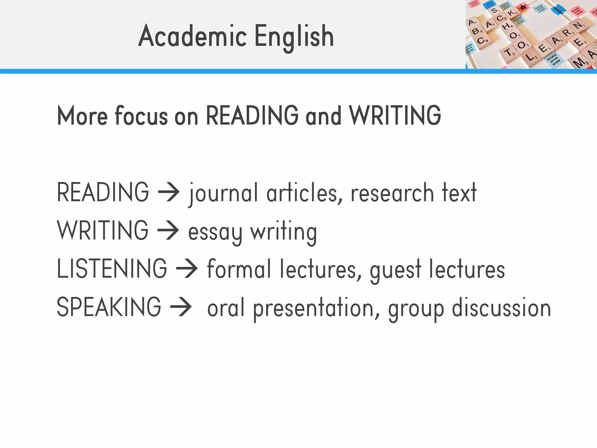 English for academic purposes (eap) introduction | PDF