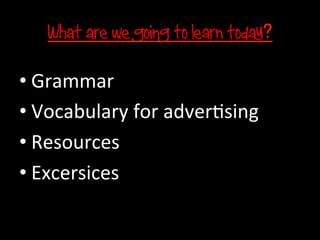 English for advertising | PDF