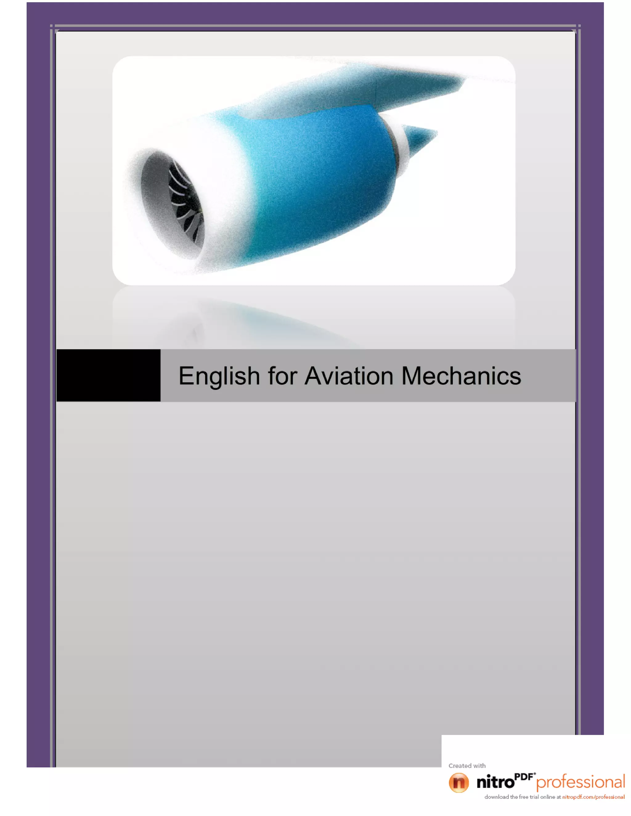 English for aviation mechanics | PDF