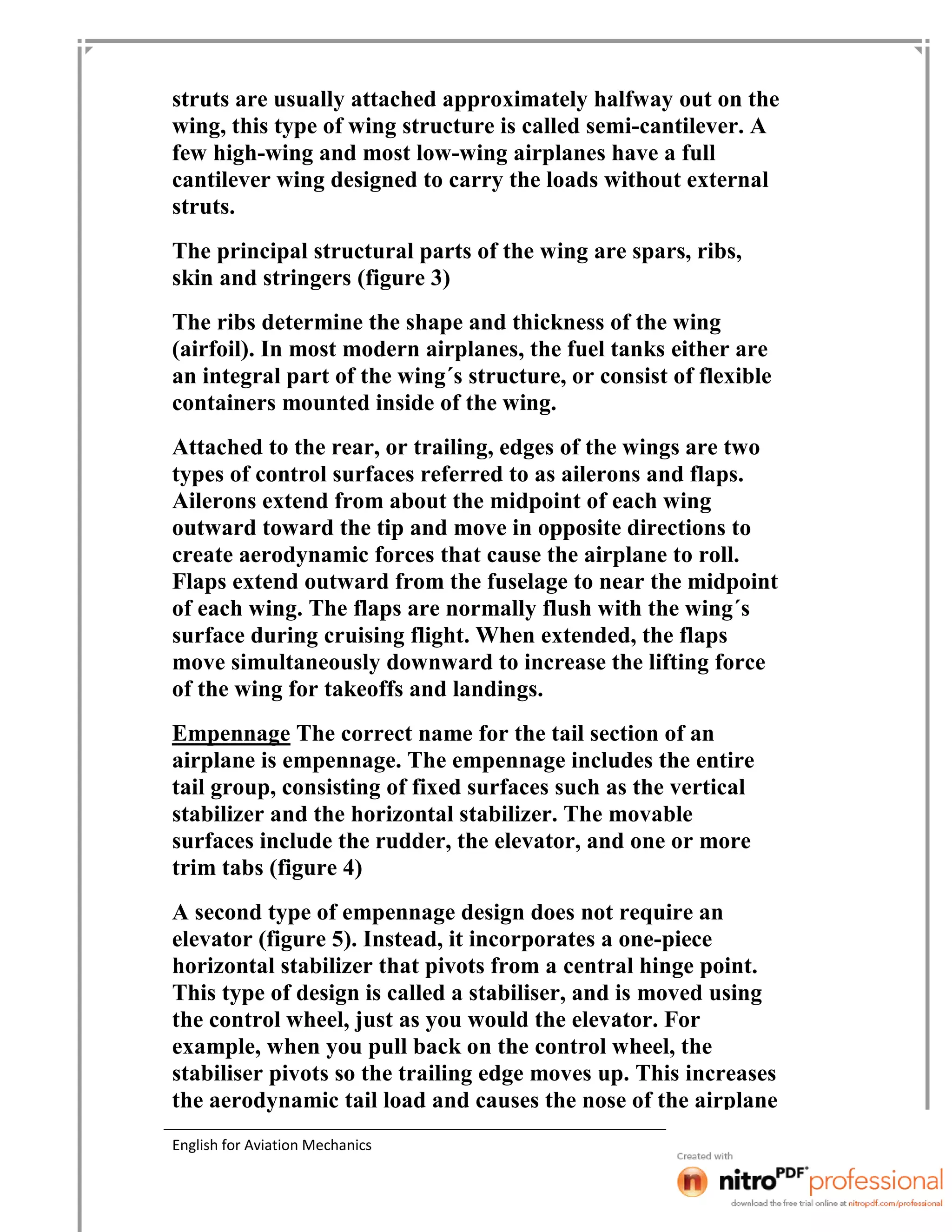 English for aviation mechanics | PDF
