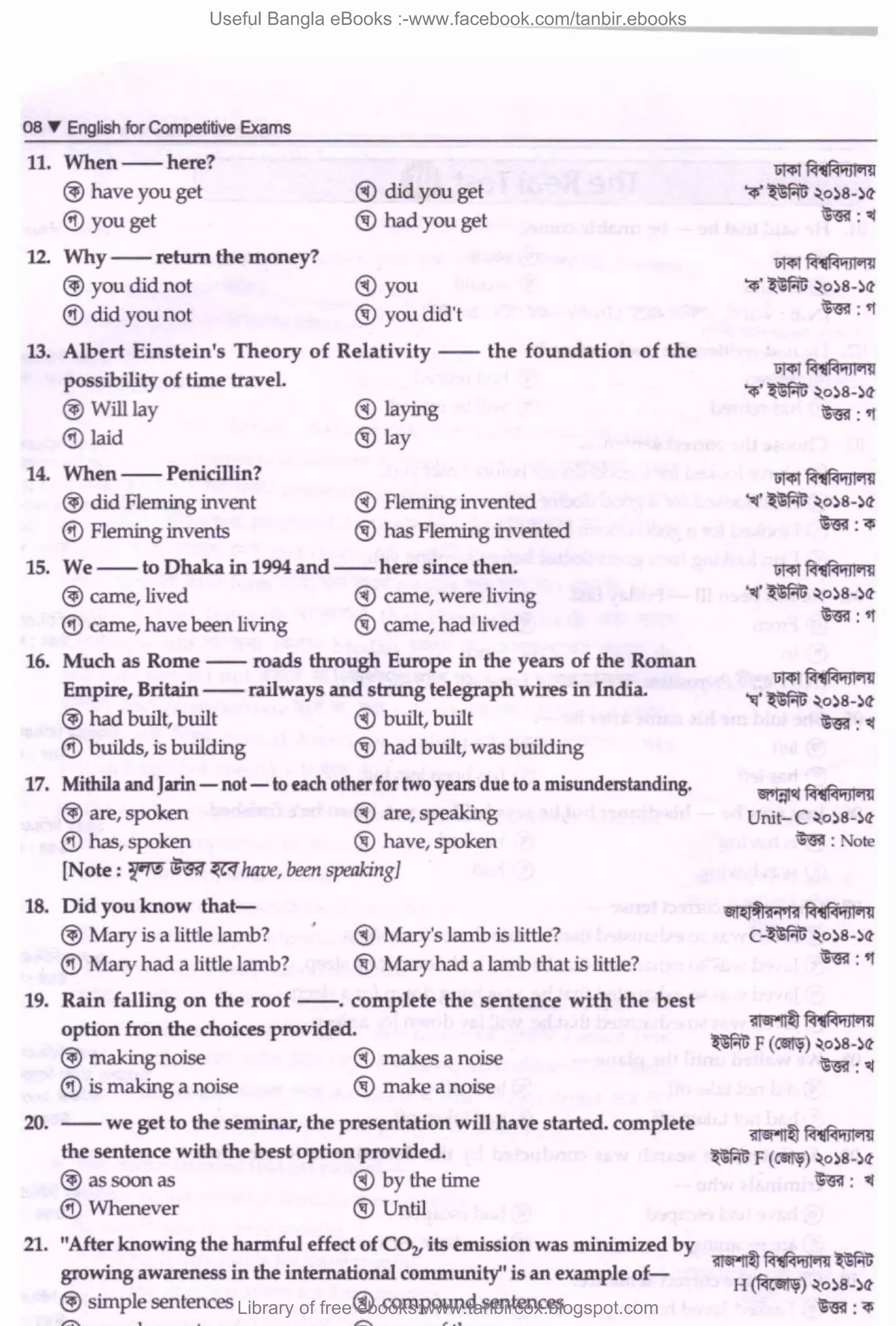 English for competitive exam tanbircox | PDF