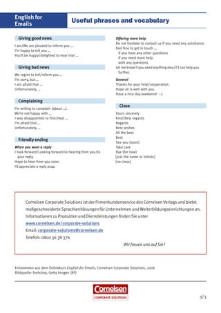 English for emails | PDF