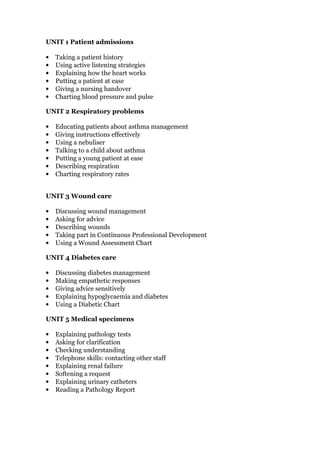 English for health course | PDF