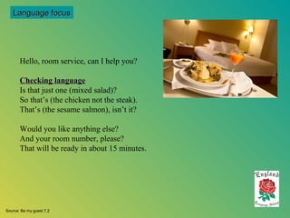 English for hotel management module 5 - room service | PPT