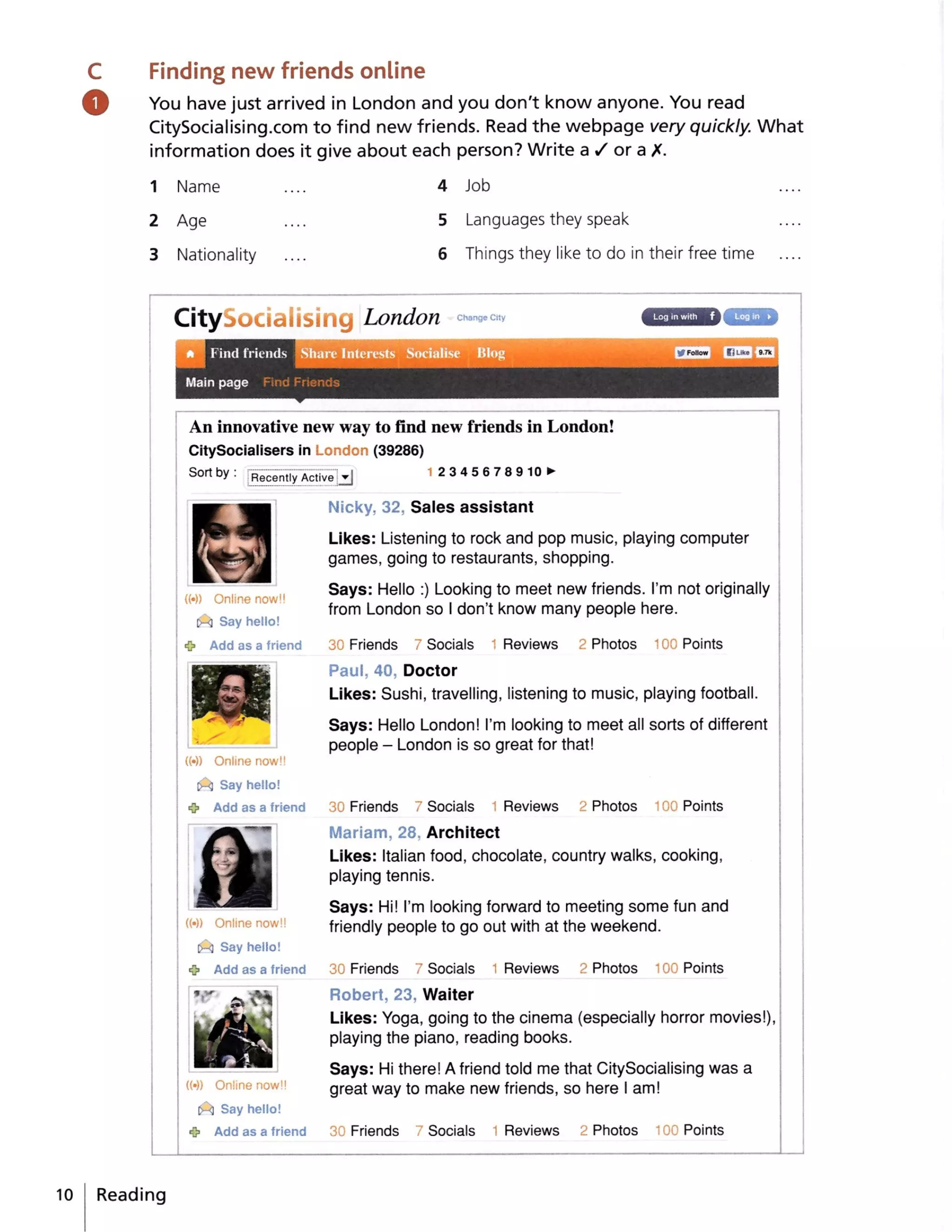 English for life reading pre intermediate a2 | PDF