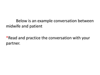 English for midwife unit 1 | PPTX