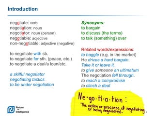 English for Negotiations 2016 | PPTX