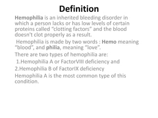 Hemophilia | PPT