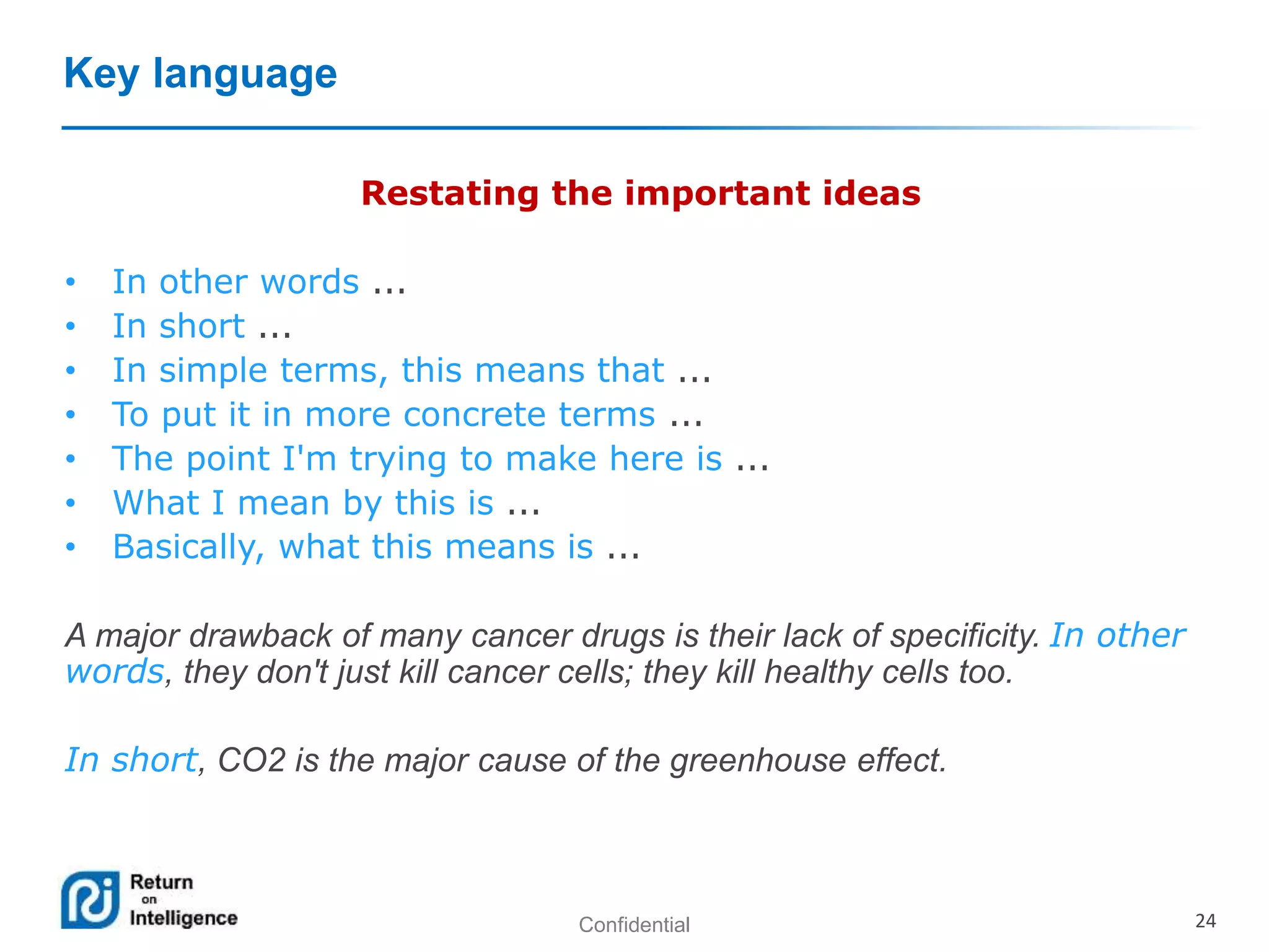 English for Presentations | PPTX