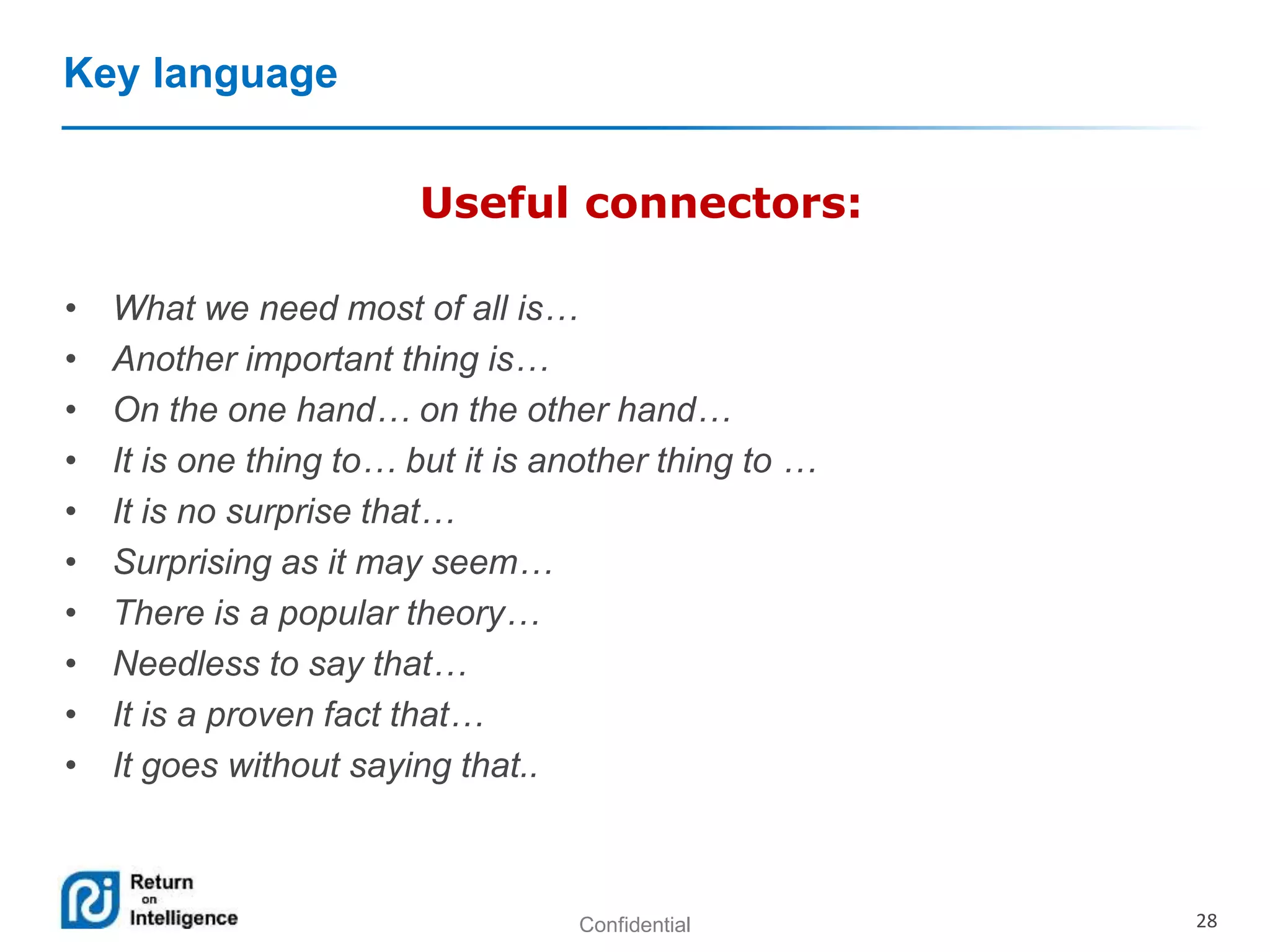 English for Presentations | PPTX