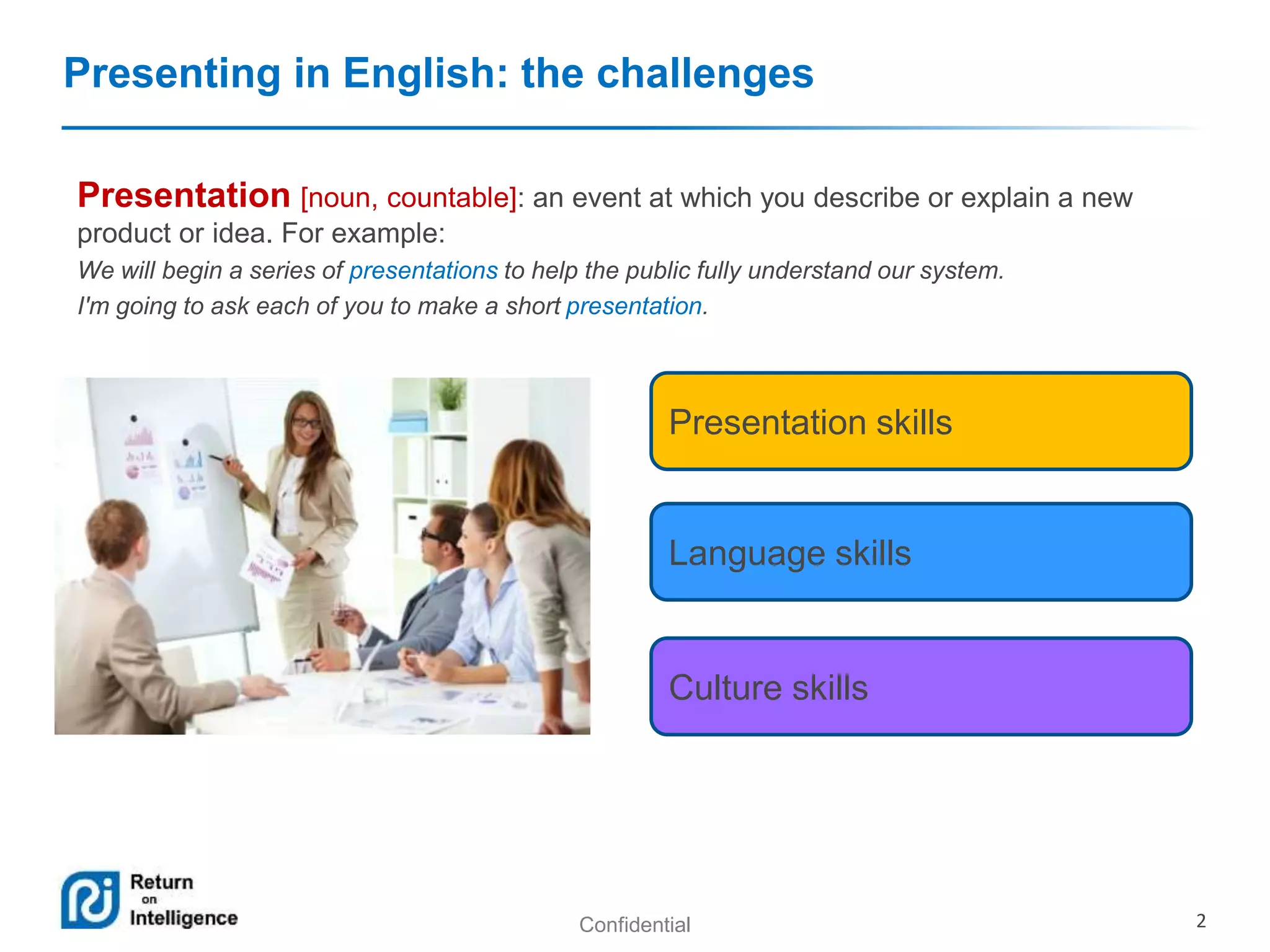 English for Presentations | PPTX