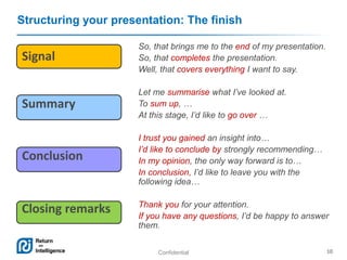 English for Presentations | PPTX