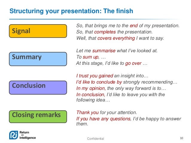 English for Presentations