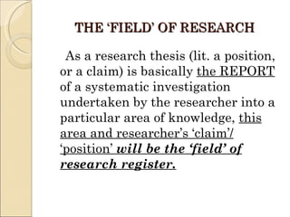 English For Research | PPT
