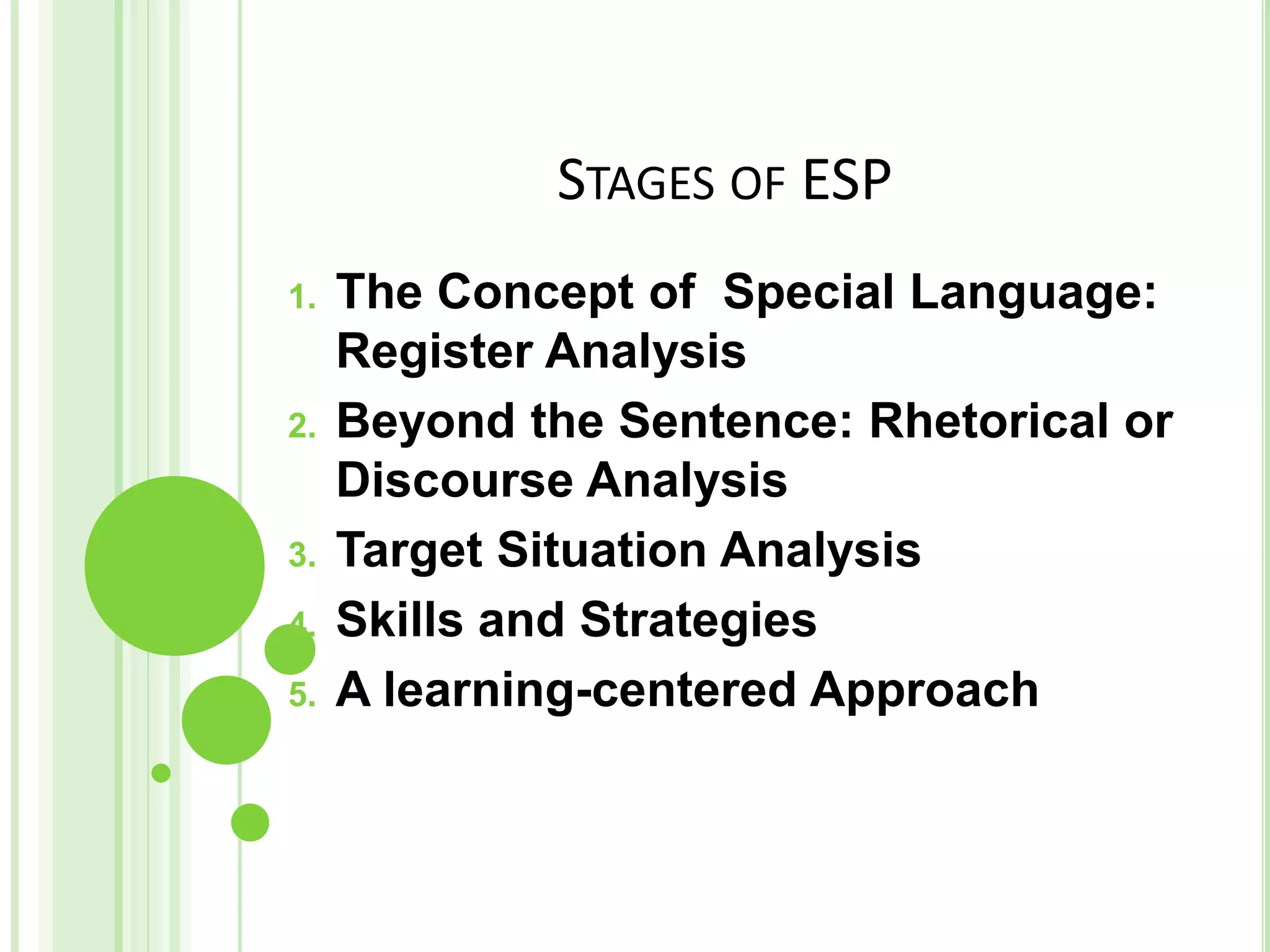 English for special purposes report | PPTX