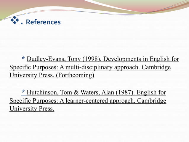 English for Specific Purposes ESP | PPTX