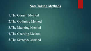 English for Study Purposes - Note taking.pptx