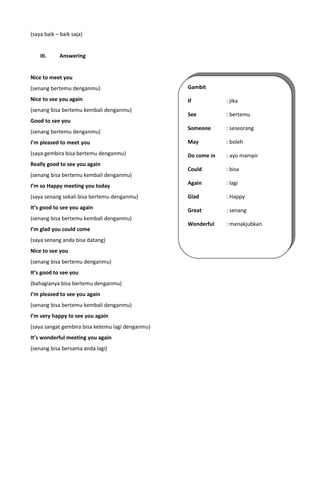 English for teacher how is everything | PDF