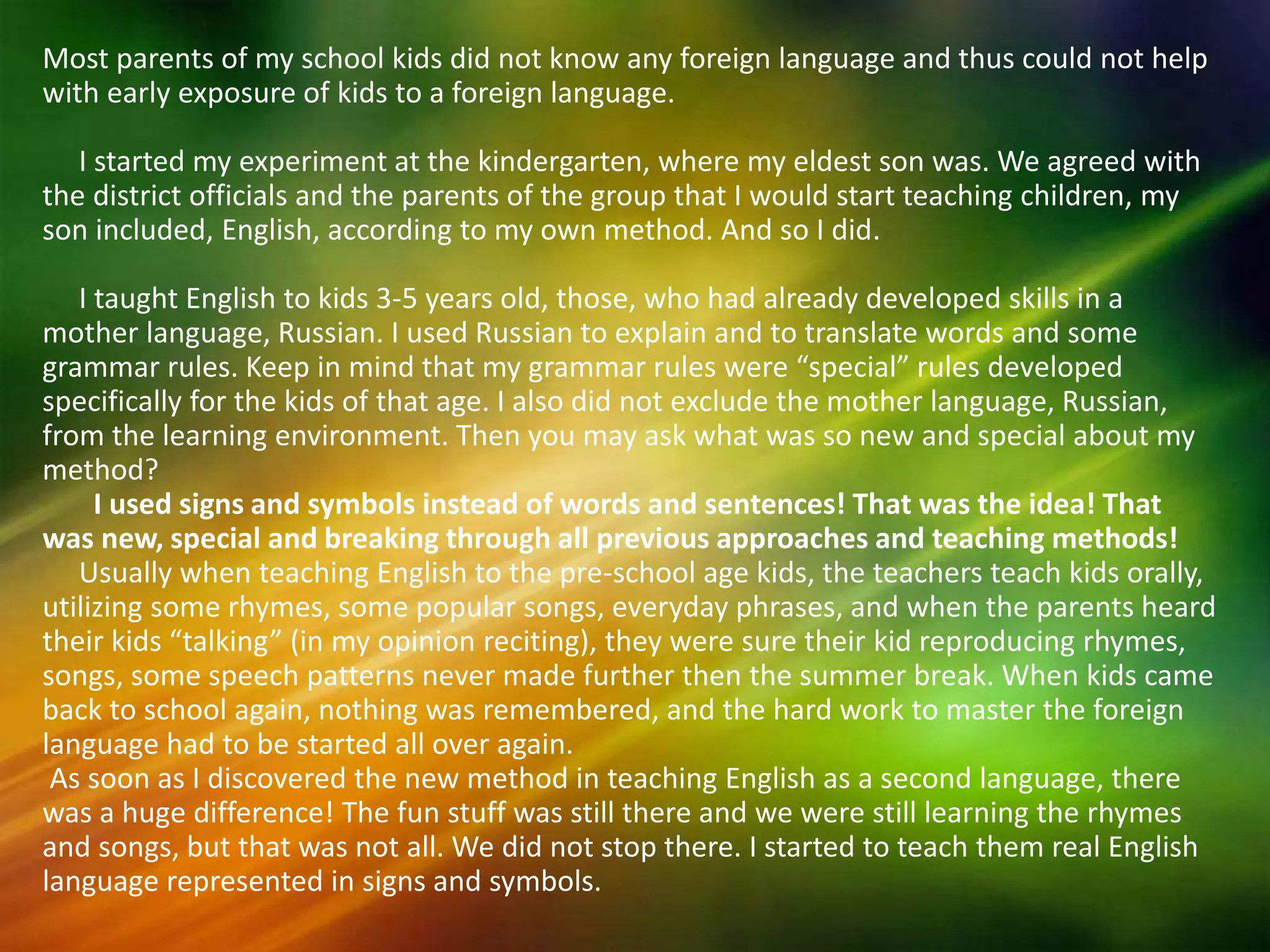 English for the little ones | PPTX