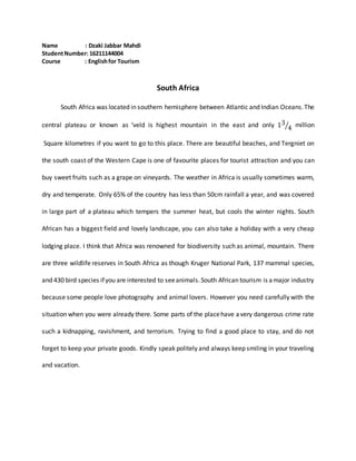 South Africa | DOCX