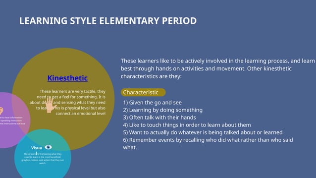 ENGLISH FOR YOUNG LEARNERS; LEARNING STYLE IN ELEMENTARY PERIOD AND HOW ...