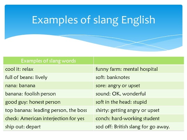 slang examples