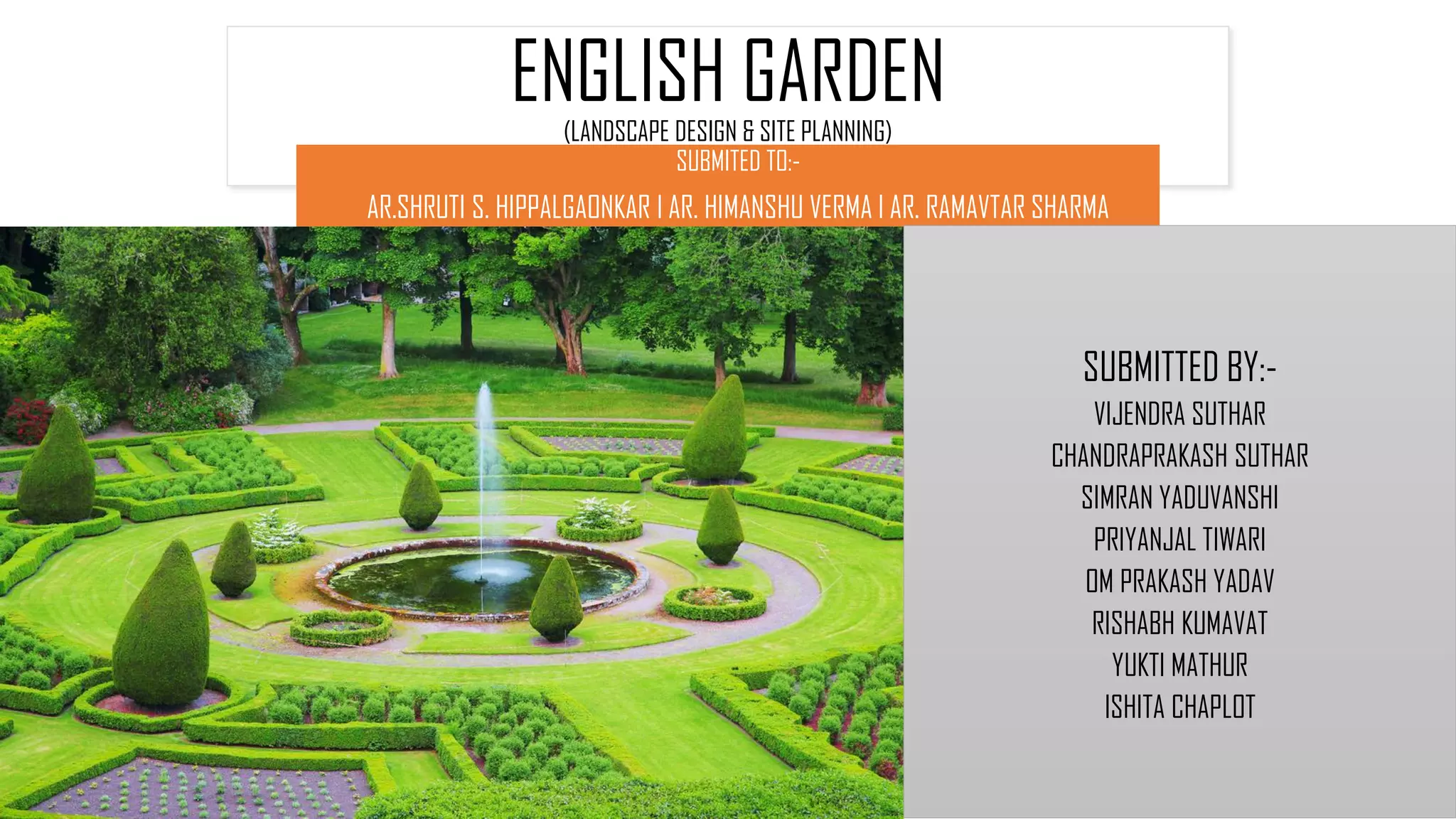 English garden landscape design | PDF