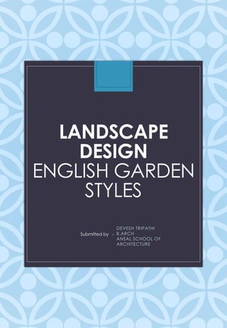 English Garden: A Timeless Landscape Design | PPTX