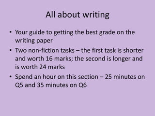 English gcse final tips | PPTX | Secondary Education | Education