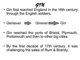 English gin | PPT | Alcoholic Beverages | Food & Drink