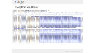 English google webmaster central: Internationalization | PPTX | Web ...