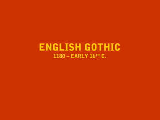 English gothic | PPT