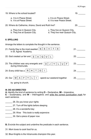 Periodical Test in English 2 | PDF