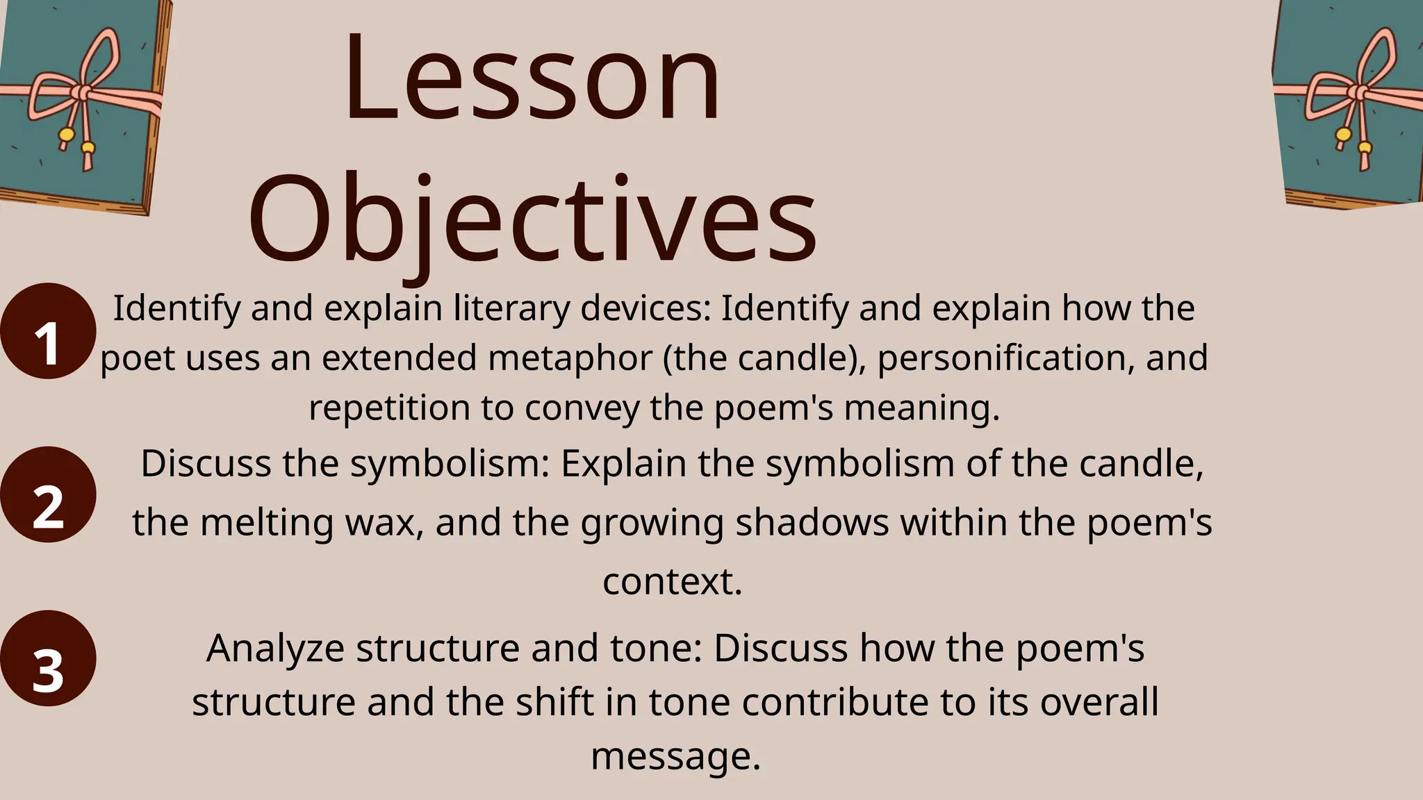 English grade 10 poetry analysis candle by chris van wyk | PPTX