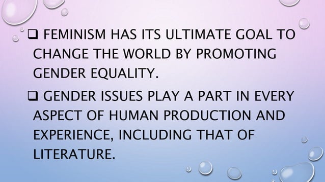 ENGLISH_GRADE 10- Feminist Approach.pptx | Debated Sensitive Social Issues | Sensitive Topics