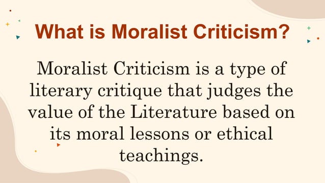 ENGLISH_GRADE 10-Moralist Approach.pptx | Books and Literature