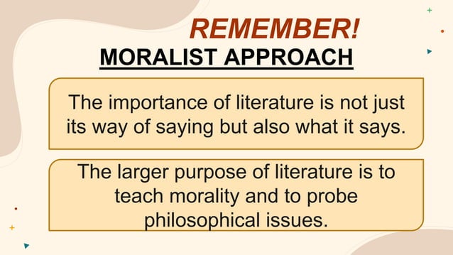 ENGLISH_GRADE 10-Moralist Approach.pptx | Books and Literature