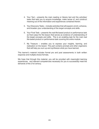 GRADE 10 ENGLISH LEARNER'S MODULE | PDF