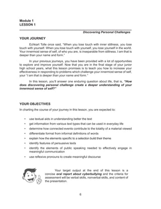 GRADE 10 ENGLISH LEARNER'S MODULE | PDF