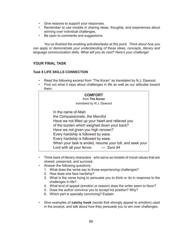 GRADE 10 ENGLISH LEARNER'S MODULE | PDF