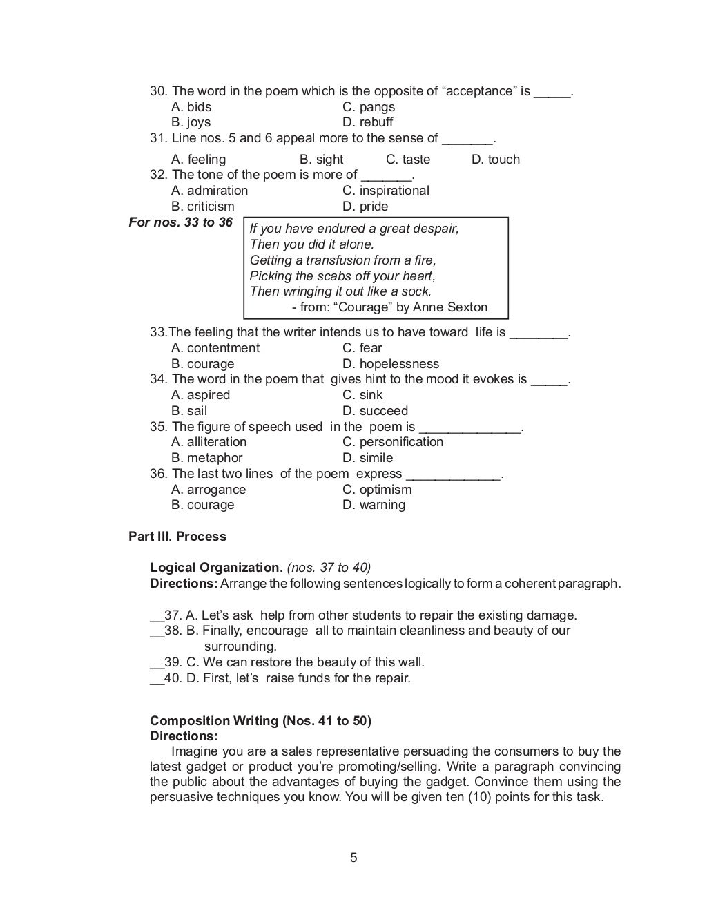 Grade 10 English Module (1st Quarter)