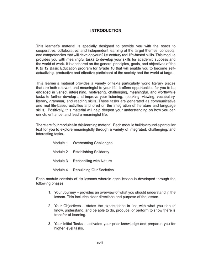 English Grade 10 Module | PDF