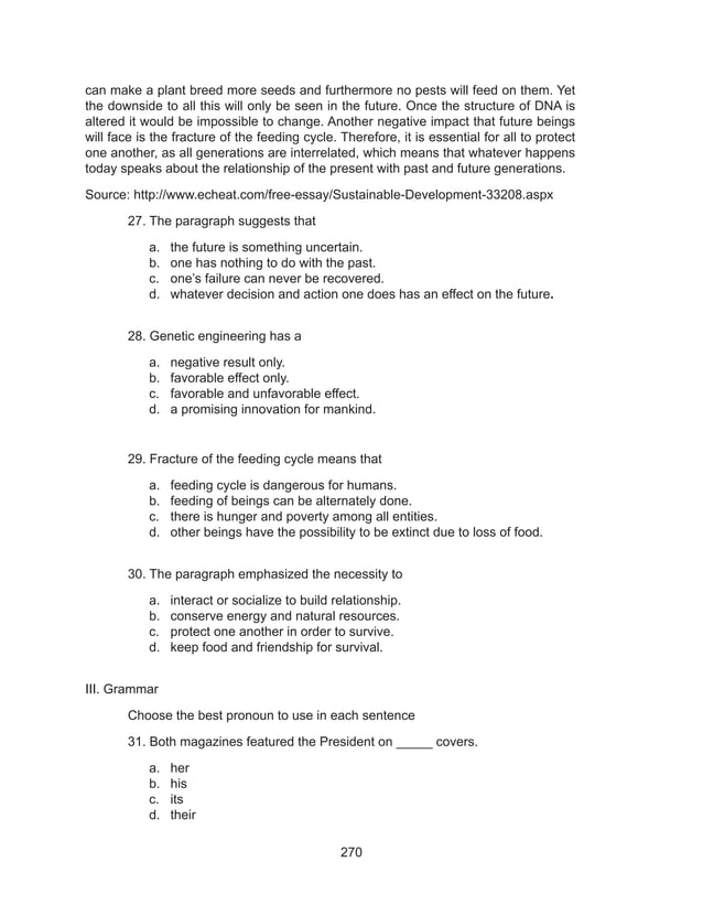 English 10 Learning Material | PDF