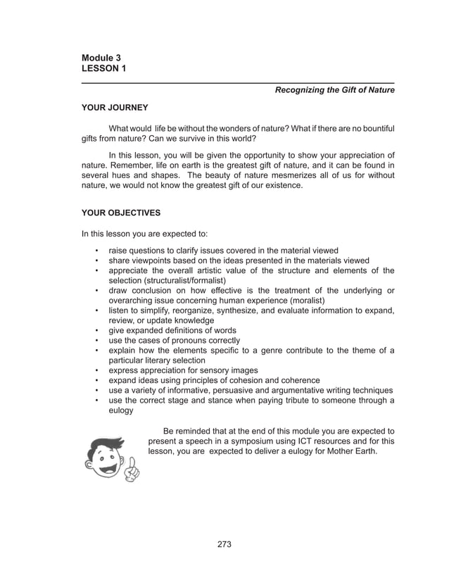 English 10 Learning Material | PDF