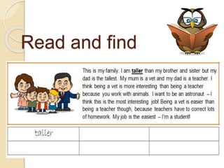 English Grade 5 Family relationships Unit 3 Values PPT.pptx