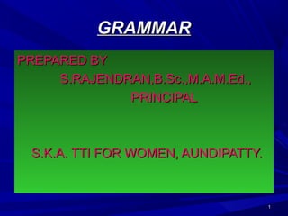 Teaching English grammar | PPT