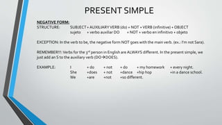 Present and Past Simple and Continuous for Spanish Learners. | PPTX