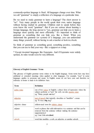 English grammar | DOCX
