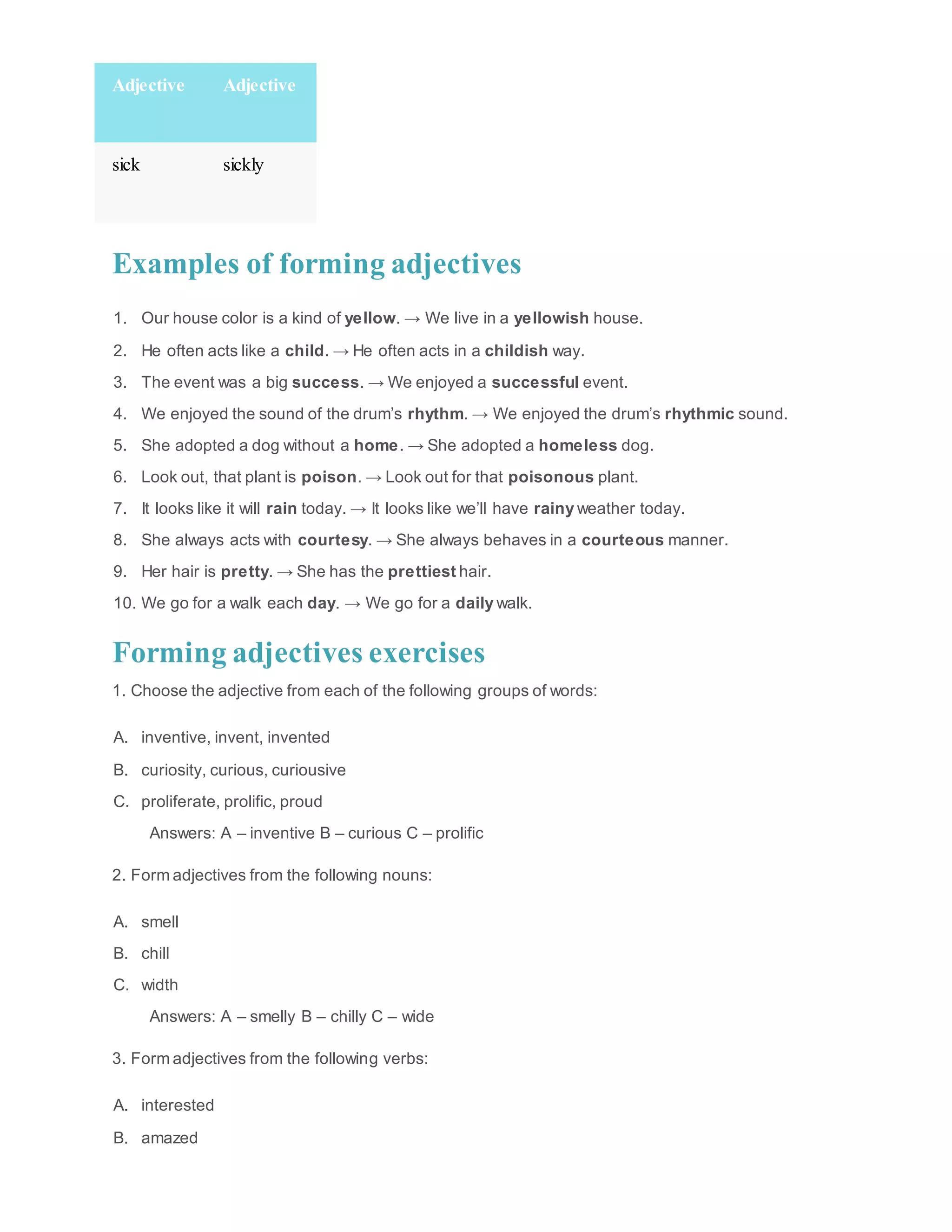 English grammar-Adjective | DOCX